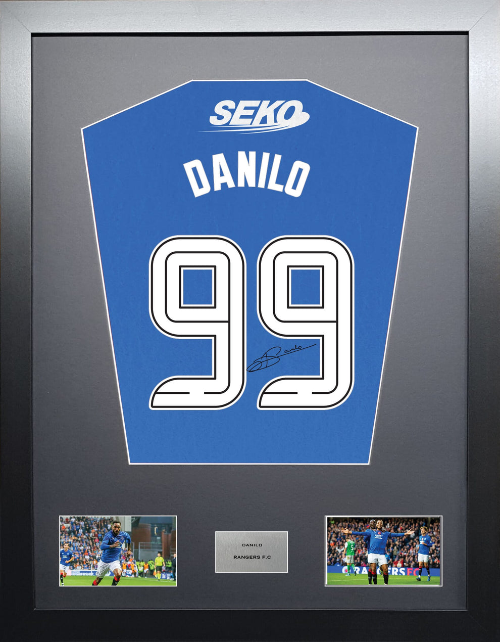 Danilo Rangers signed shirt display 2024 season – The Frame Lab