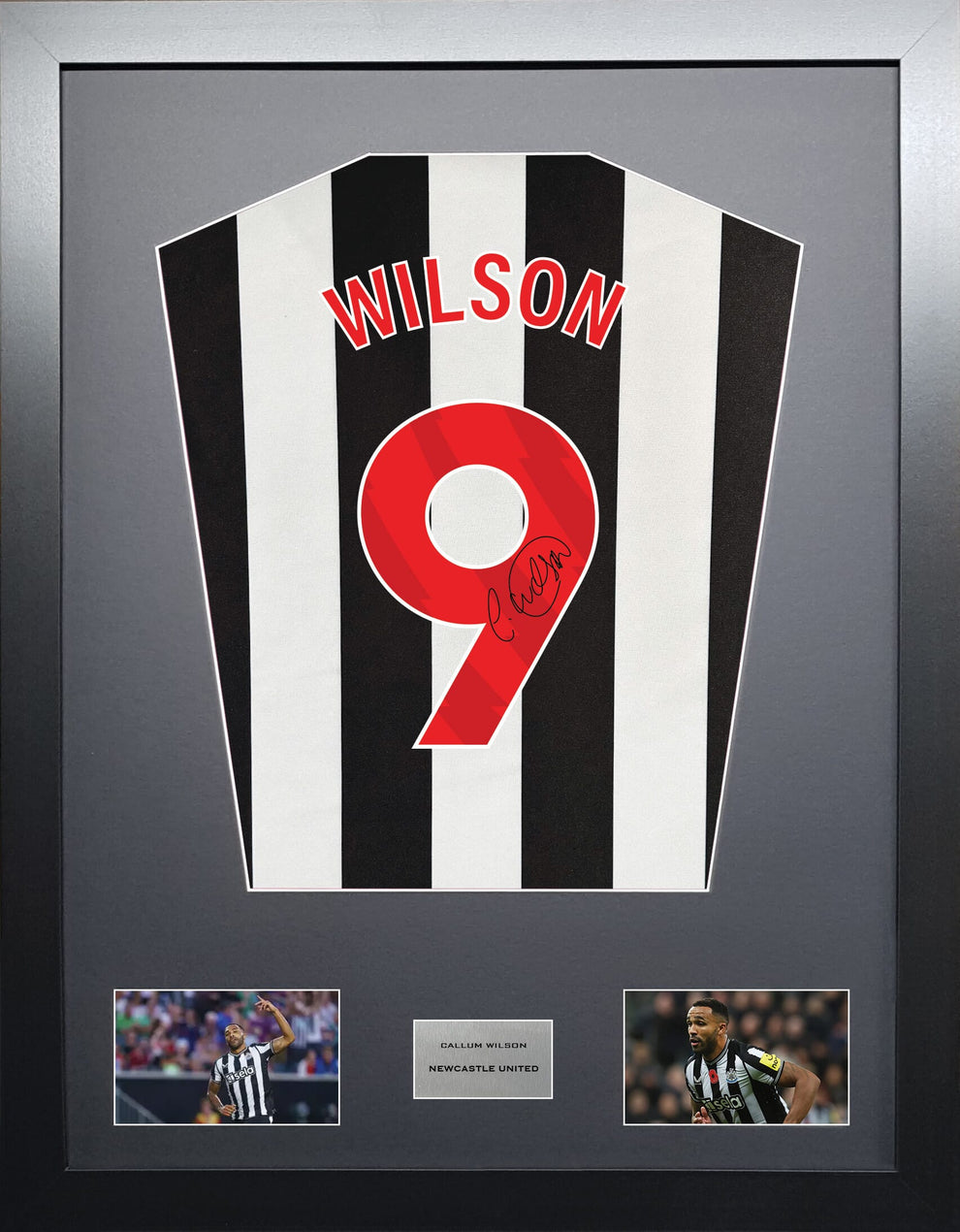 Callum Wilson Newcastle United signed shirt display 2024 season – The ...