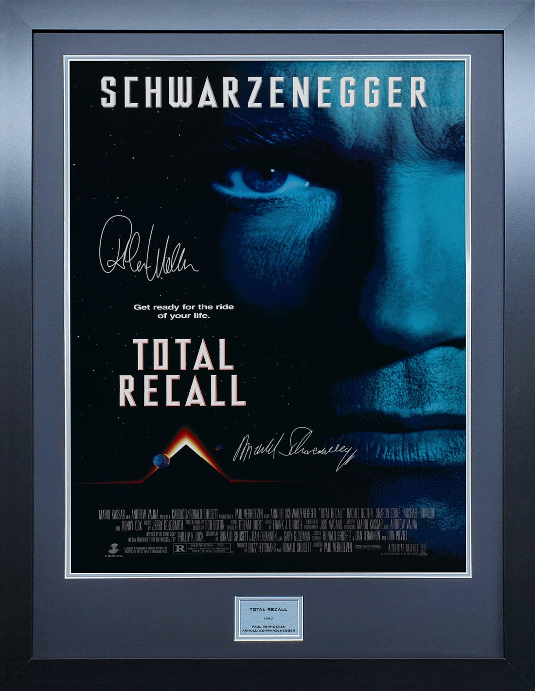 Total Recall Signed Movie Poster – The Frame Lab