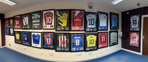 Junior DIY Football Shirt Framing Kit. Black and Silver . – The Frame Lab